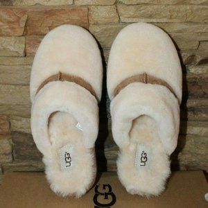 UGG | Shoes | Ugg Shearling Slide Slipper Sandals Natural Brown | Poshmark
